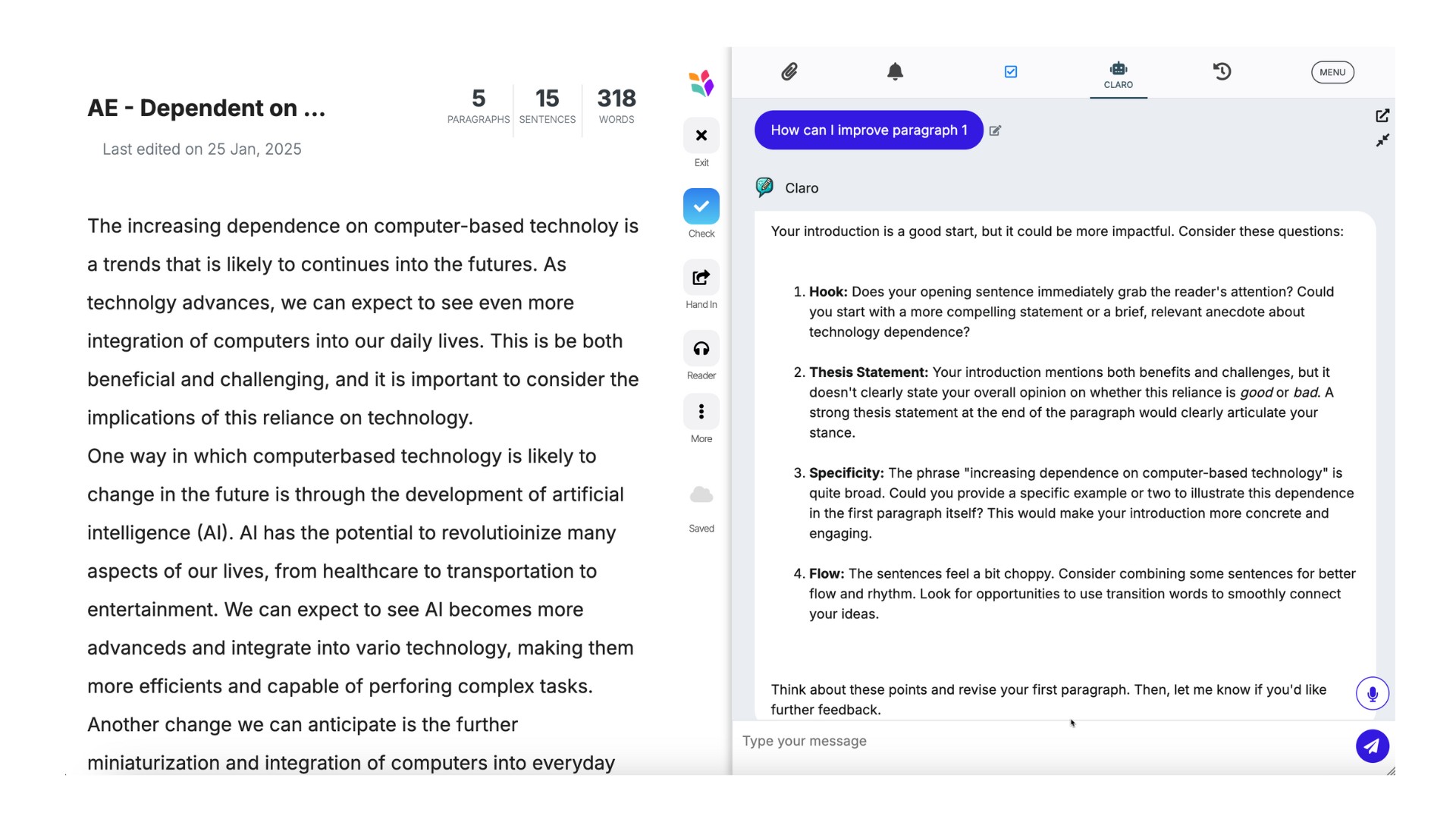 scribo-for-ielts-detail | AI-Powered Feedback Platform | Scribo Learning